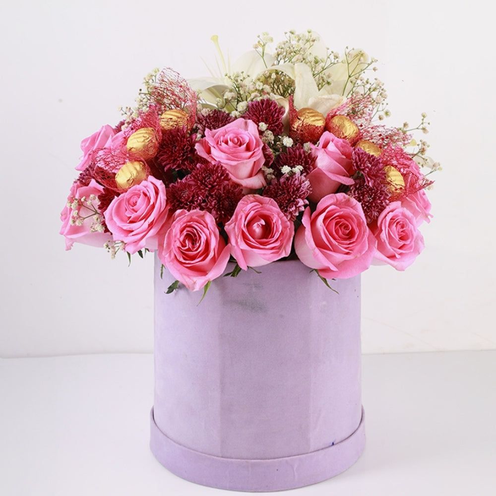 Purple Breeze Bouquet - Chrysanthemums and Roses – TCS Sentiments Express